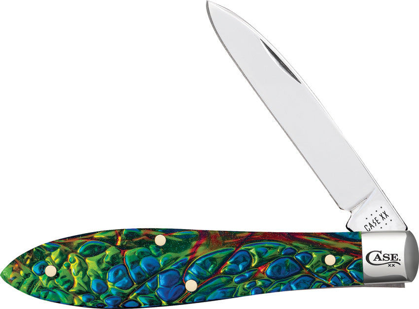 Case Cutlery Tear Drop Pocket Knife Black Sea Dichrolam Folding Stainl ...