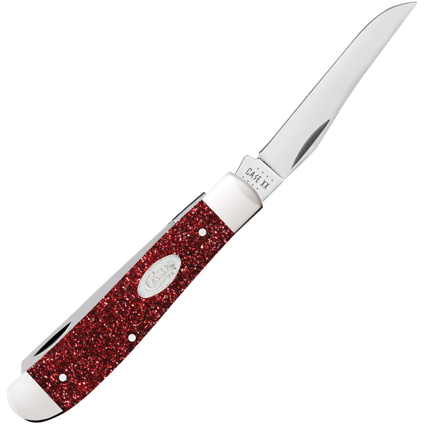 Case Cutlery Mini Trapper Knife Ruby Stardust Kirinite Folding Stainle ...