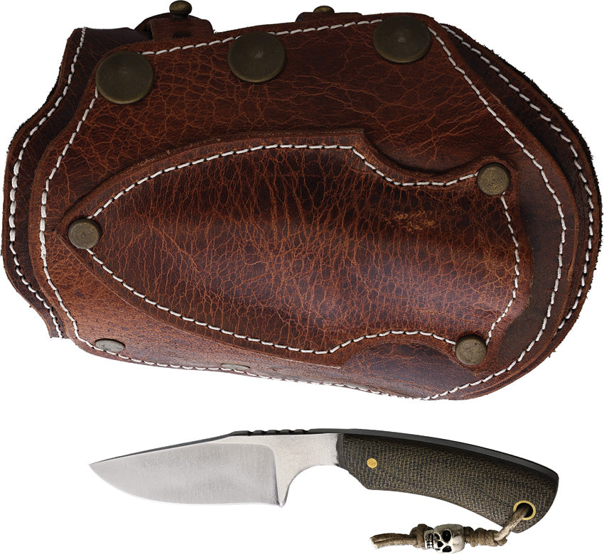 Survival Cuffs Apex Grizzly Blk & Grn Micarta Stainless Fixed Blade Kn ...