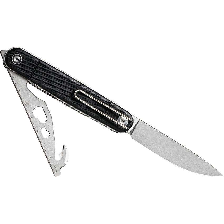 Civivi Crit Multi-Tool Linerlock Black G10 Folding Nitro-V Pocket Knif ...