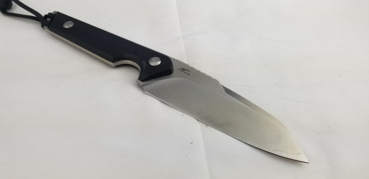 Civivi Kepler Black G10 9Cr18MoV Sheepsfoot Fixed Blade Knife w/ Sheat ...