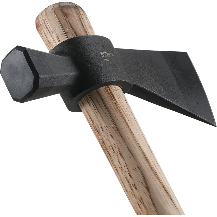 CRKT Chogan Hammer Fixed Two-Handed Axe Wooden Black 1055HC Steel Axe ...
