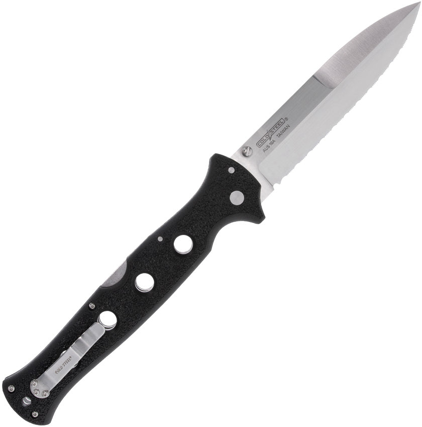 Cold Steel Counter Point XL Lockback Black Folding AUS-10A Serrated Kn ...