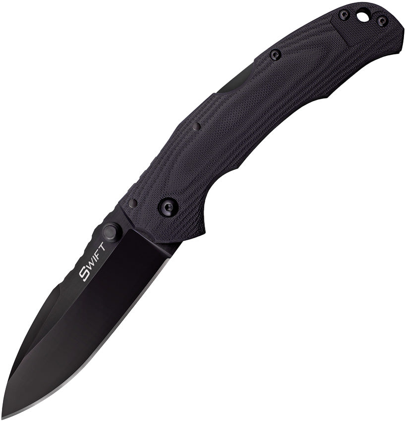 Cold Steel Swift II Folder A/O Lockback Black G10 Handle Stainless Bla ...