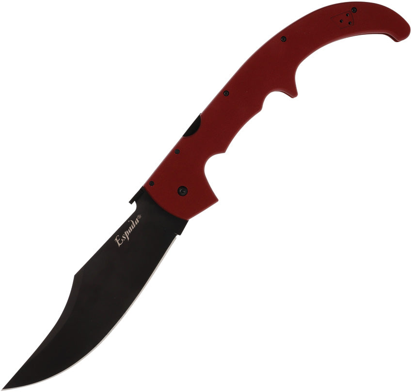 Cold Steel Espada XL Lockback Ruby Red G10 Folding AUS-10A Knife 62MGC ...