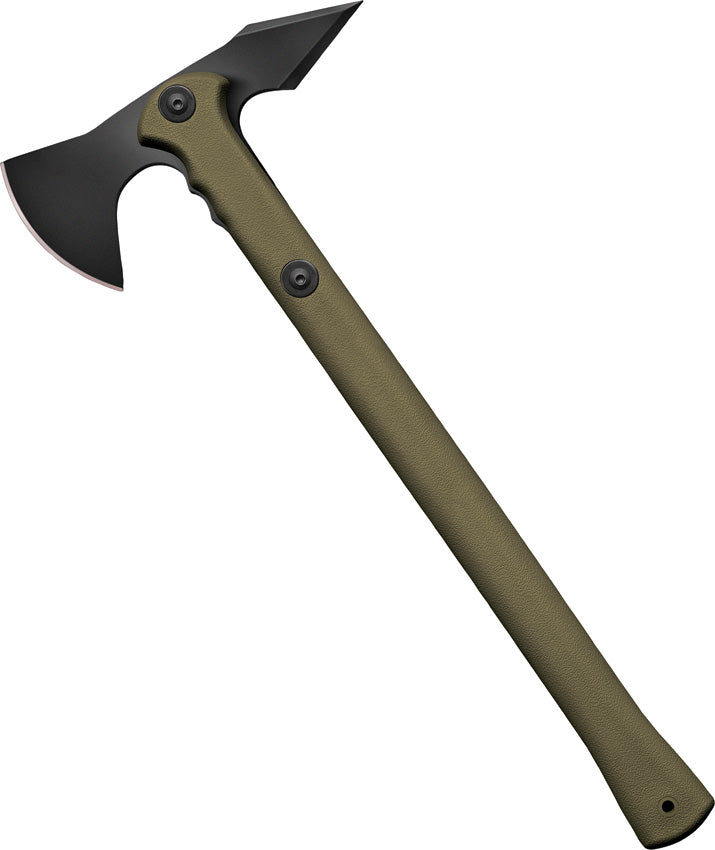 Cold Steel Trench Hawk OD Green Black Carbon Steel Axe Head/ OD Green ...