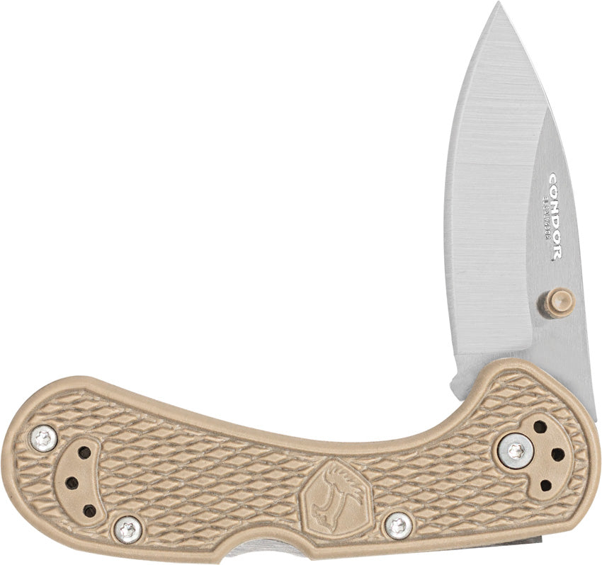 Condor Cadejo Lockback Desert Tan Folding 14C28N Sandvik Pocket Knife ...