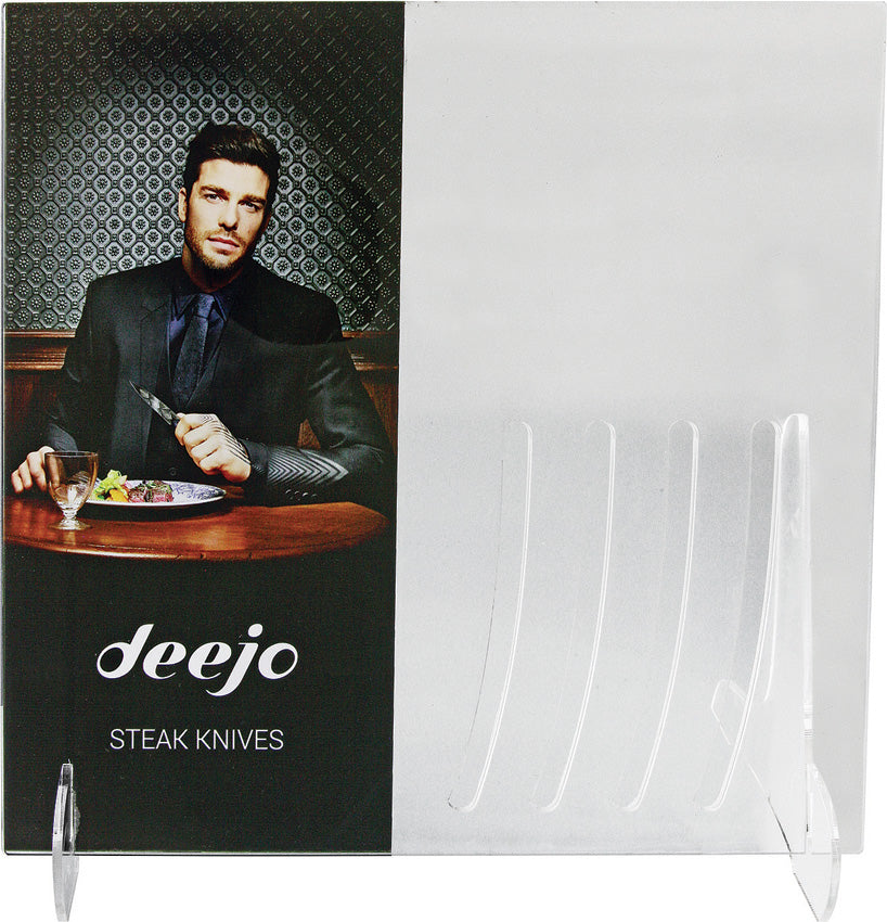 Deejo POS for 4 Deejo Steak Knife 11" Acrylic Display Set 054 - On Sal ...