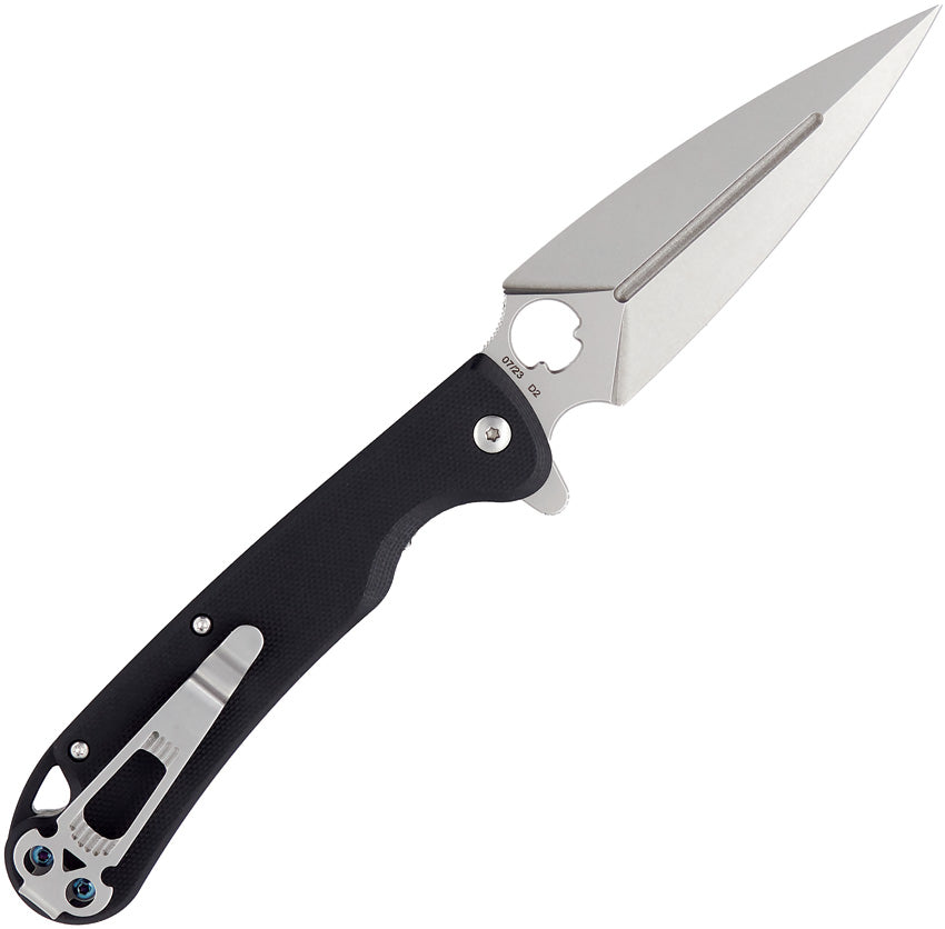 Daggerr Knives Arrow Linerlock Black G10 Folding D2 Steel Pocket Knife ...