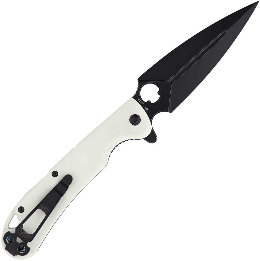 Daggerr Knives Arrow Linerlock White G10 Folding D2 Steel Pocket Knife ...