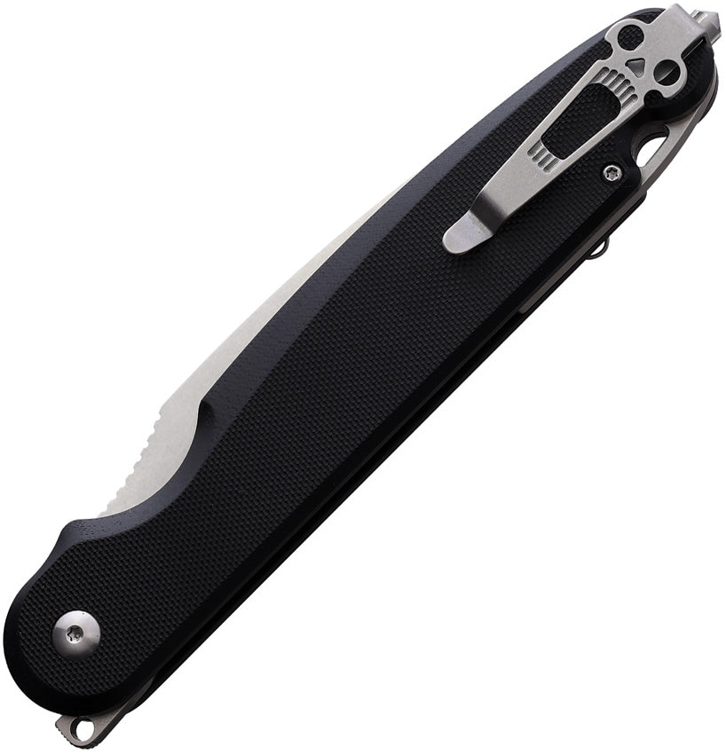 Daggerr Knives Nestor Button Lock Black G10 Folding VG-10 Pocket Knife ...