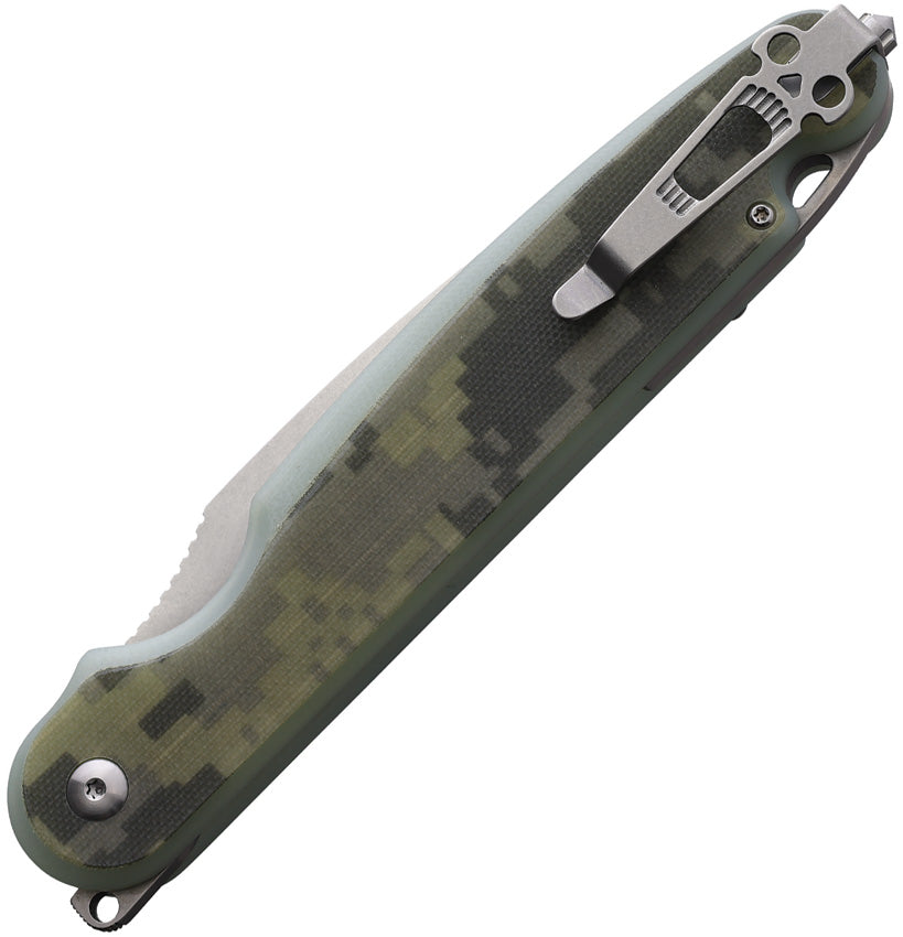 Daggerr Knives Nestor Button Lock Camo G10 Folding VG-10 Pocket Knife ...