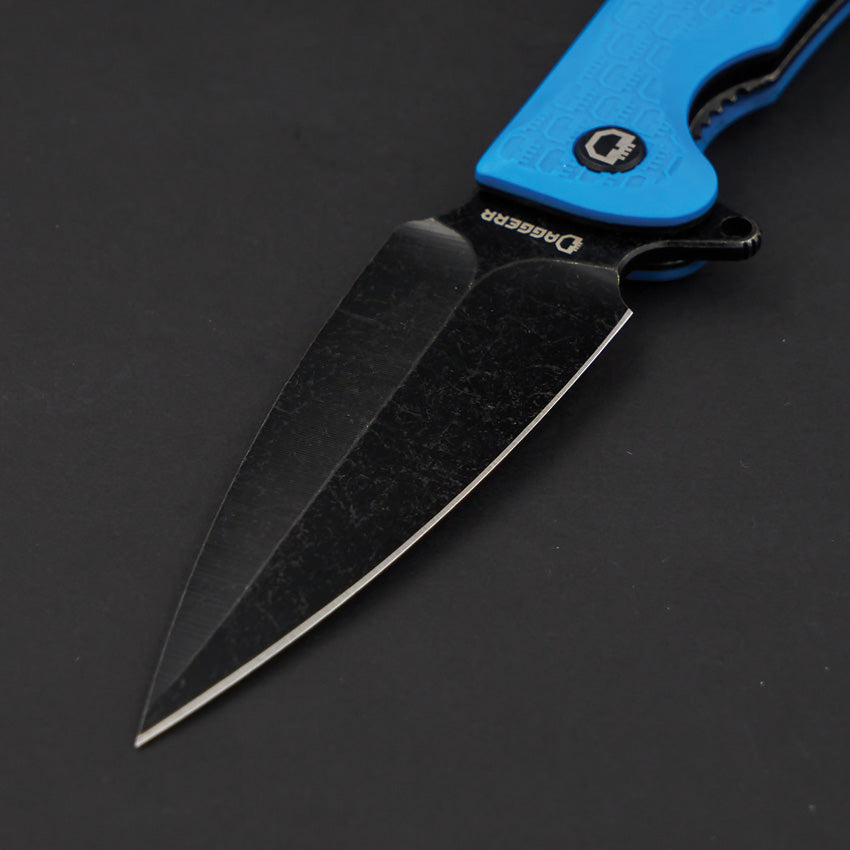 Daggerr Knives Urban 2 Linerlock Blue FRN Folding 8Cr14MoV Pocket Knif ...