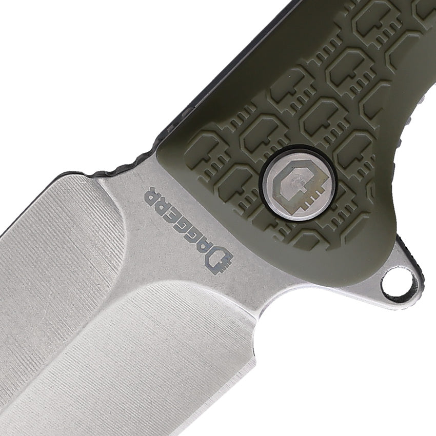 Daggerr Knives Urban 2 Linerlock OD Green FRN Folding 8Cr14MoV Knife R ...