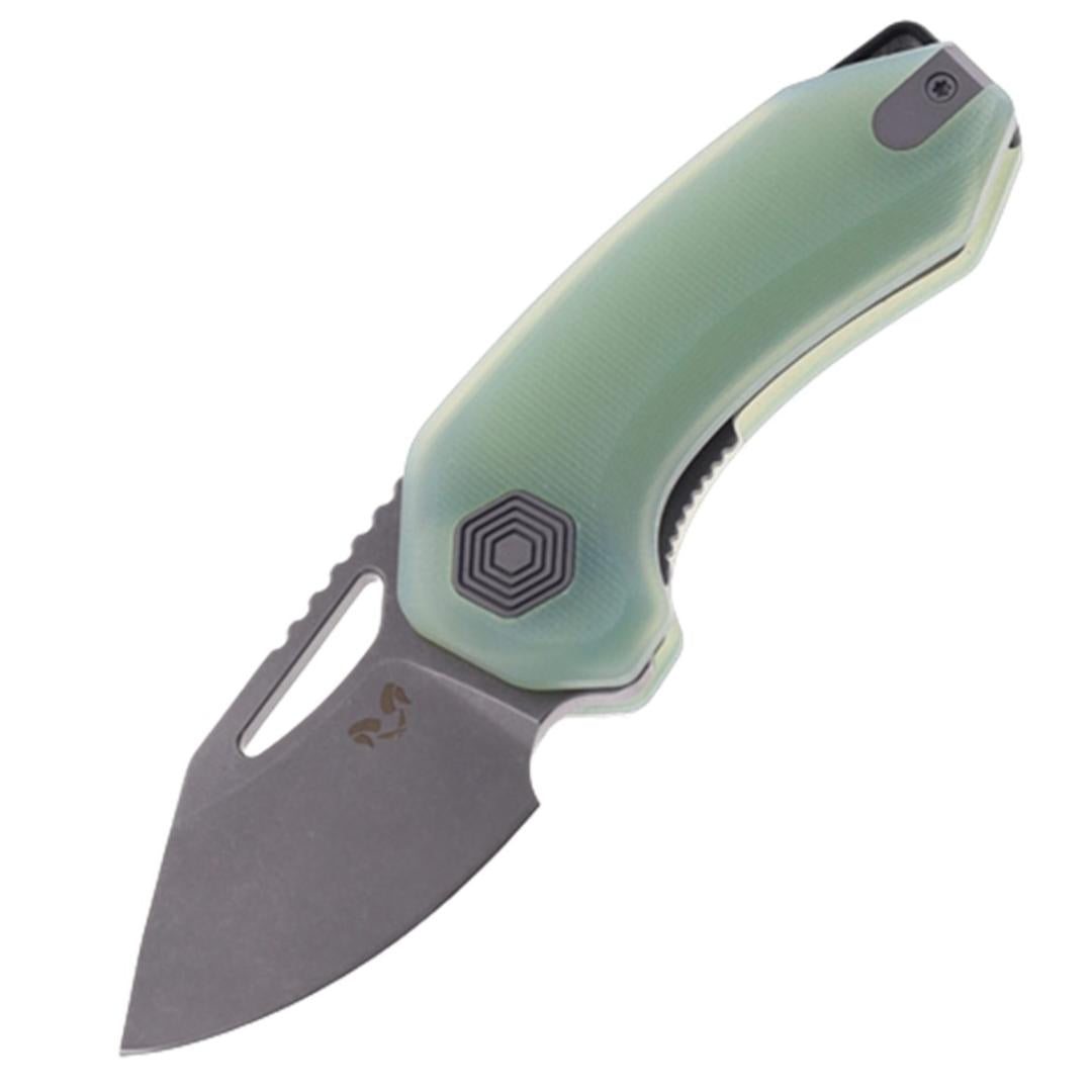 Damned Designs Anzu Linerlock Jade G10 Folding 14C28N Pocket Knife 016 ...