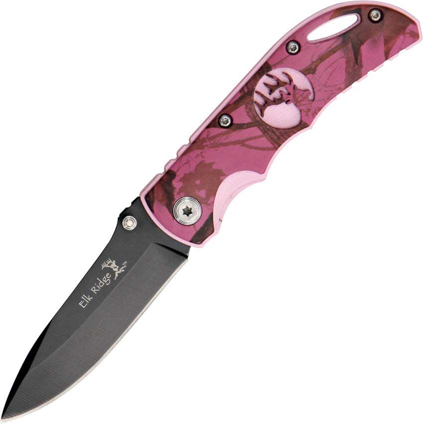 Elk Ridge Linerlock Folding Pocket Pink Camo Knife 134PC – Atlantic ...