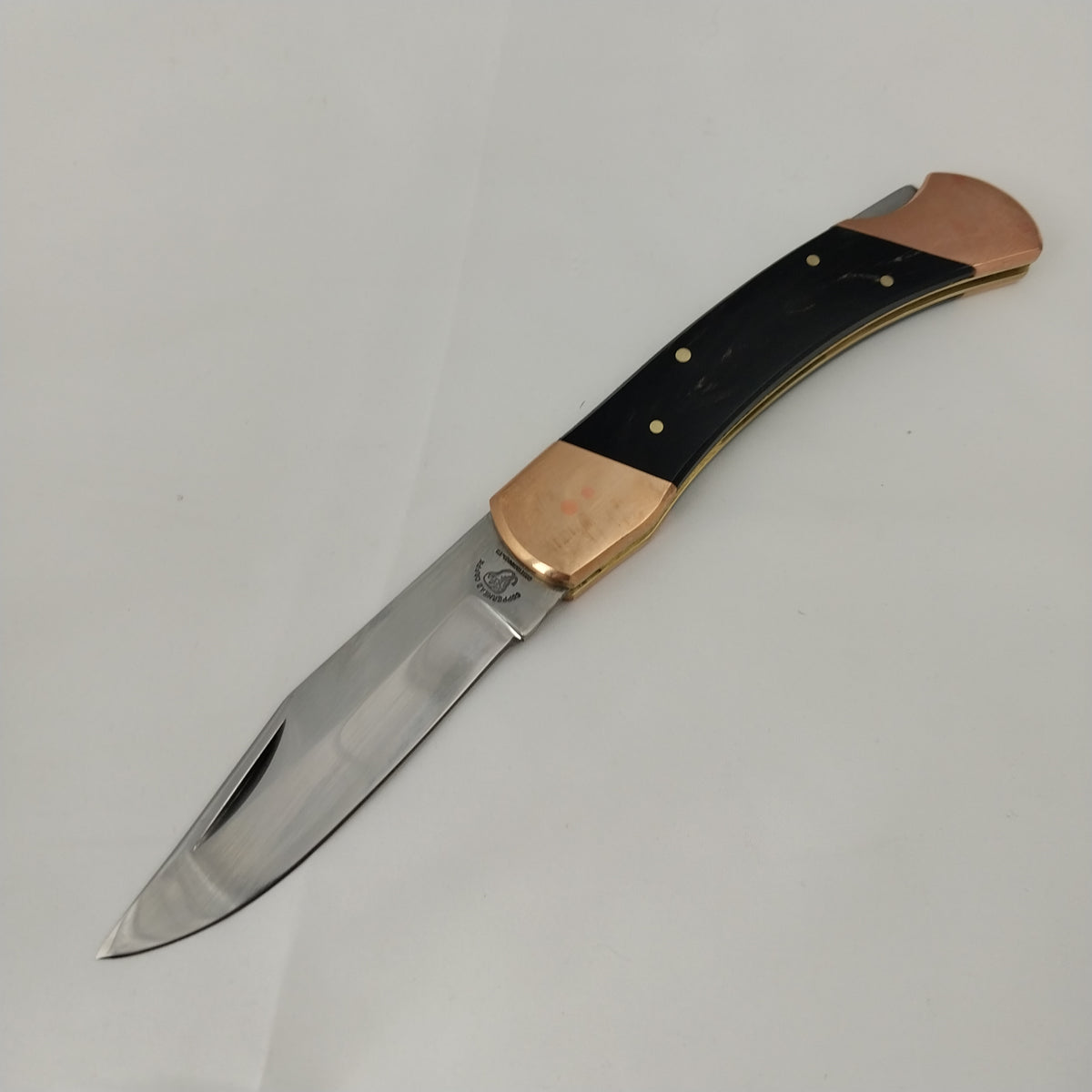 Frost Cutlery Lockback Buffalo Horn Folding Stainless Pocket Knife CHC ...