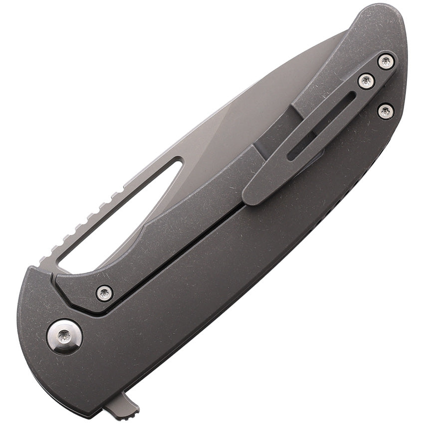 Ferrum Forge Archbishop 3.0 Pocket Knife Gray Titanium Folding 20CV Bl ...