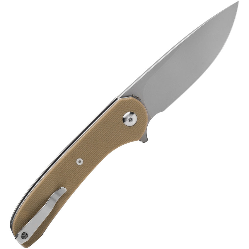 Ferrum Forge GENT 2.0 Stonewashed G10 Tan Liner lock Folding Knife 009 ...
