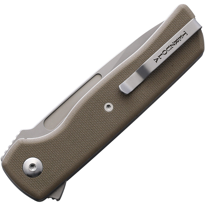 Terzuola Knives ATCF Lite Linerlock Tan G10 Folding Nitro-V Pocket Kni ...