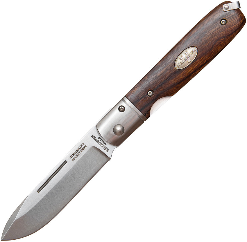 Fallkniven Gentlemans Linerlock Ironwood Cobalt Steel Folding Pocket K ...