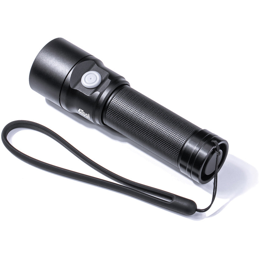 4Tool ED20 Black Smooth Aluminum 4.88" Water Resistant Flashlight ED20 ...
