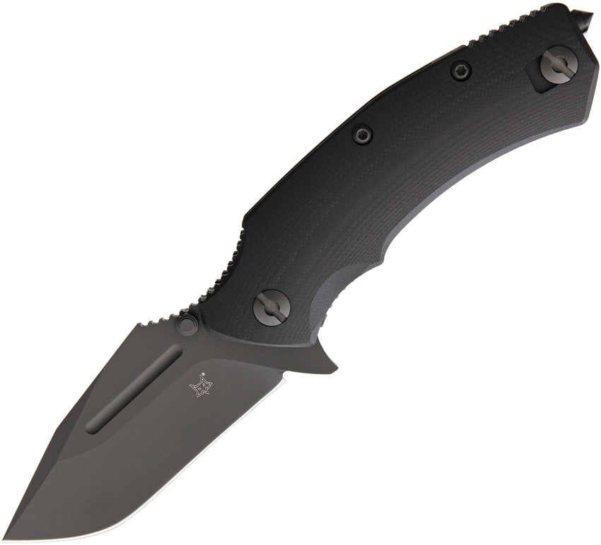 Fox FKMD ASO Linerlock Black G10 Handle Stainless N690Co Folding Knife ...