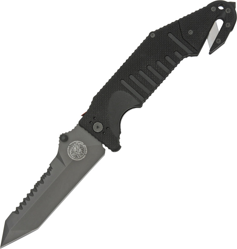 Fox RCST Folgore Rescue Combat Linerlock Black G10 LAWKS Folding Knife ...