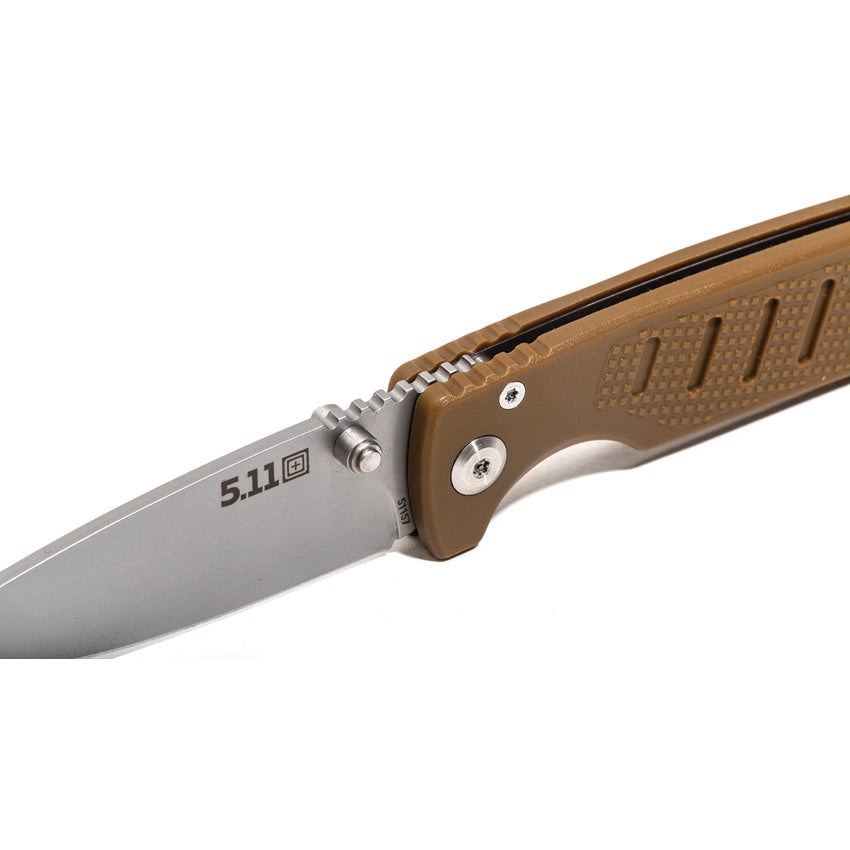 5.11 Tactical Mini Icarus Linerlock Kangaroo FRN Folding 8Cr13MoV Knif ...