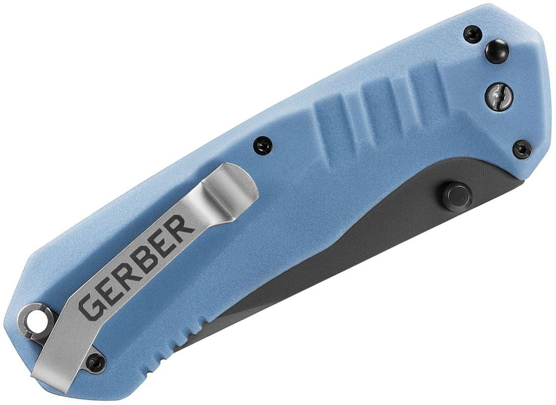Gerber Haul Blue Plunge Lock Assisted Opening Folding Knife 3350 ...