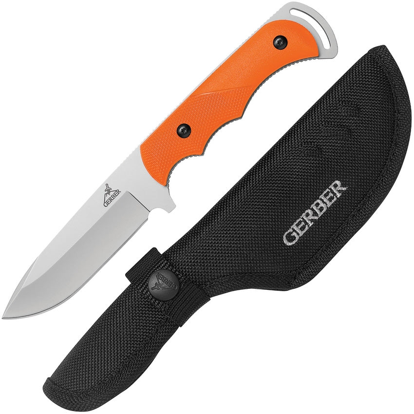 Gerber Freeman Guide Orange Stainless Drop Pt Full Tang Fixed Blade Kn ...