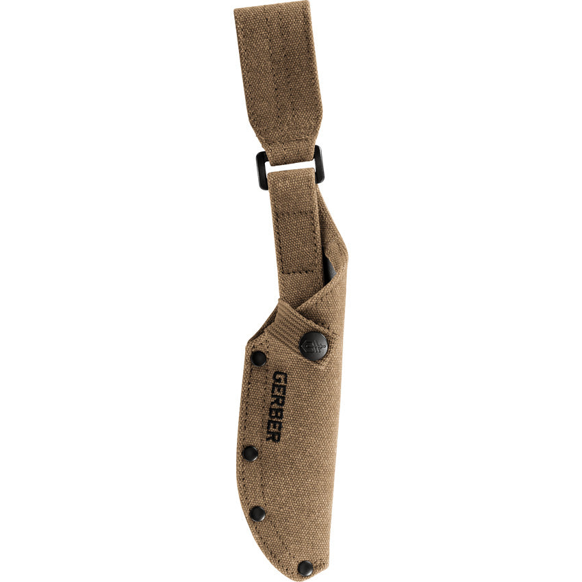 Gerber Downwind Fixed Blade Knife Black/Green G10 Stainless Drop Point ...