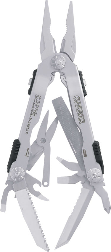 Gerber Diesel Multi-Plier Smooth Silver Colored Stainless Steel Multi ...