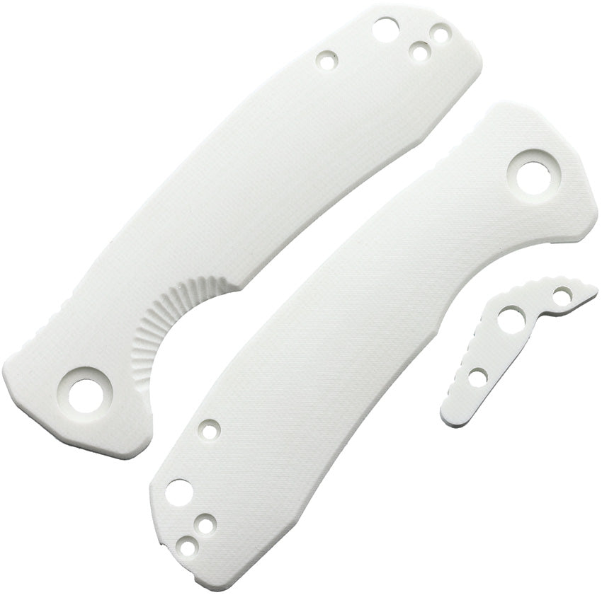 Honey Badger Knives Medium Linerlock Handle White Knife Handle Scales ...
