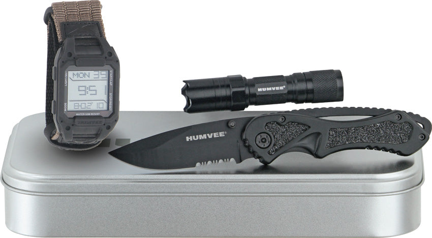 Humvee Recon Mission Ready 3 piece Knife & Flashlight Gift Set rcnrm1 ...
