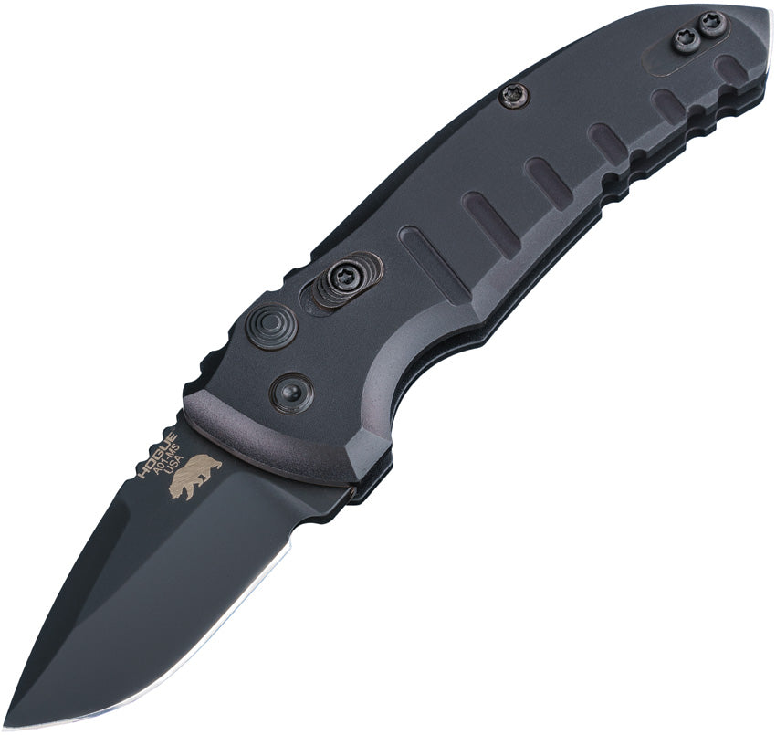 Hogue Automatic A01 Microswitch Knife Button Lock Black Aluminum CPM-1 ...