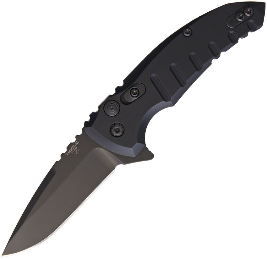 Hogue X1 Microflip Button Lock Knife Black G10 Handle Folder 24176 ...