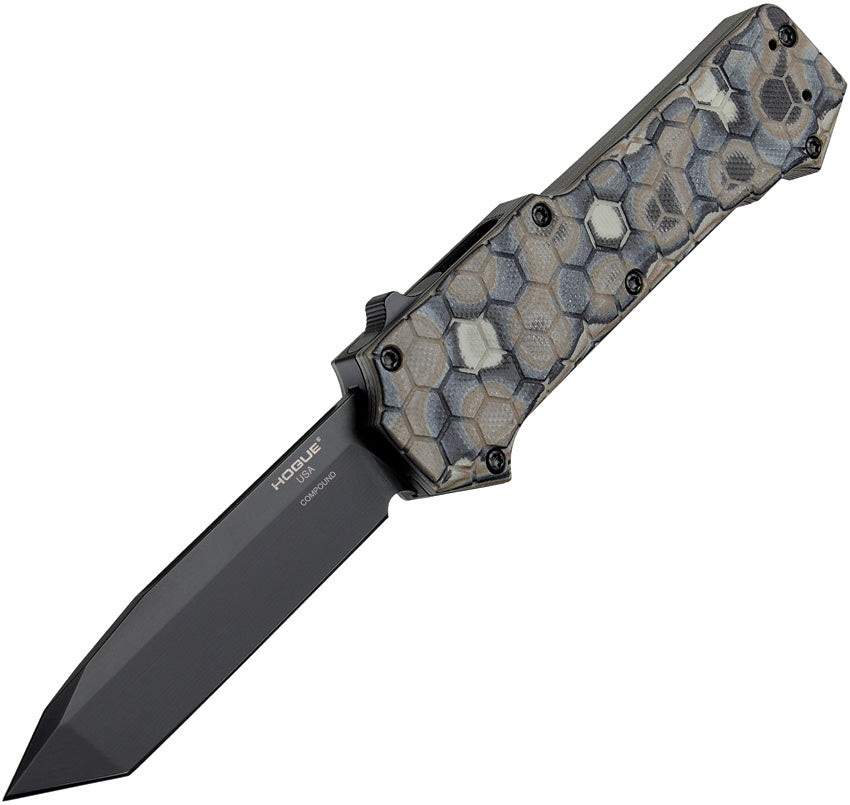 Hogue Automatic Compound Knife OTF Camo G10 CPM-S30V Stainless Clip Pt ...