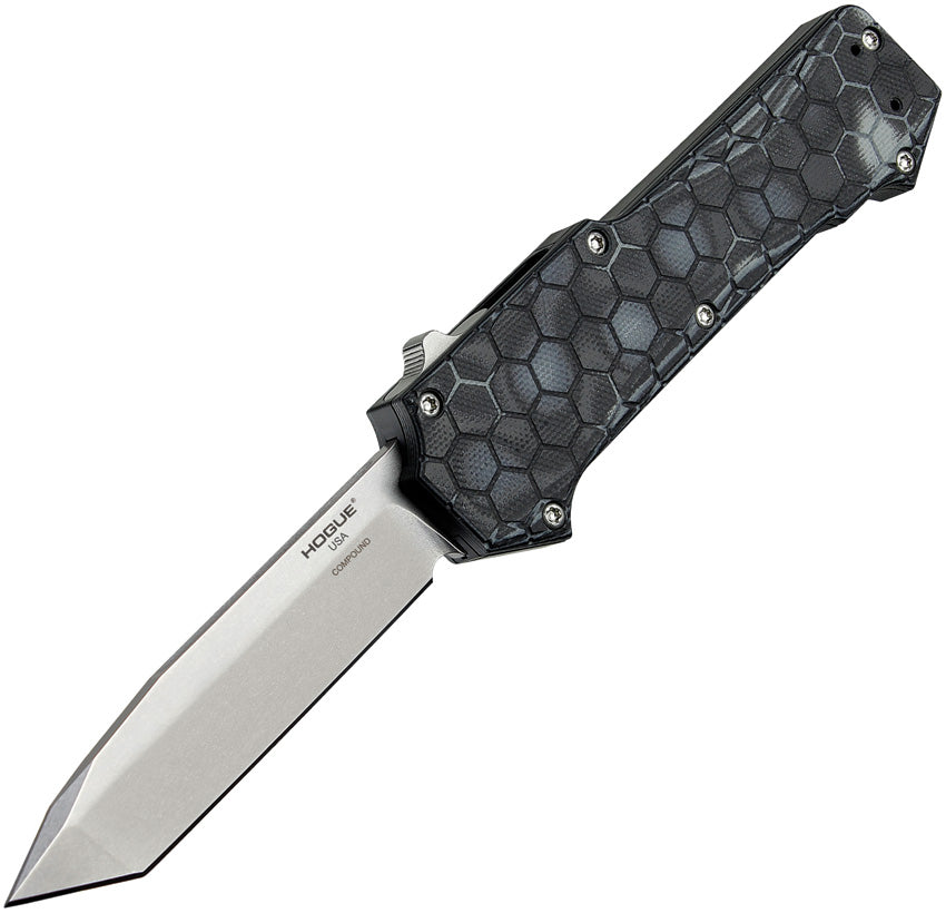 Hogue Automatic Compound Knife OTF Black G10 S30V Stainless Tanto Blad ...