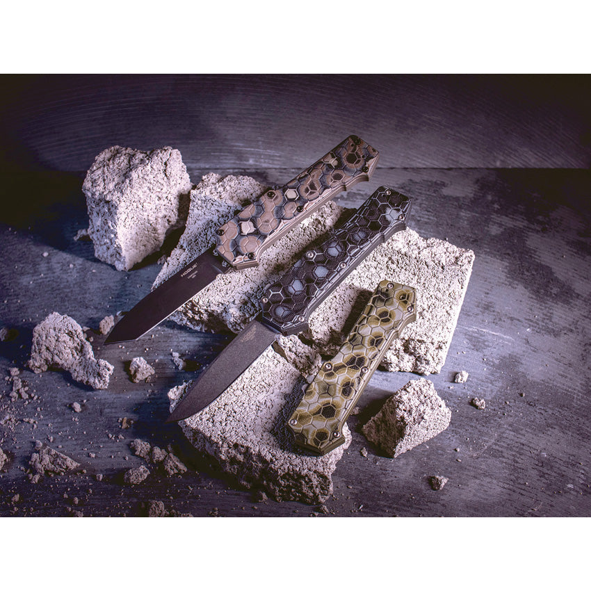 Hogue Automatic Compound Knife OTF Green G10 CPM-S30V Stainless Clip P ...