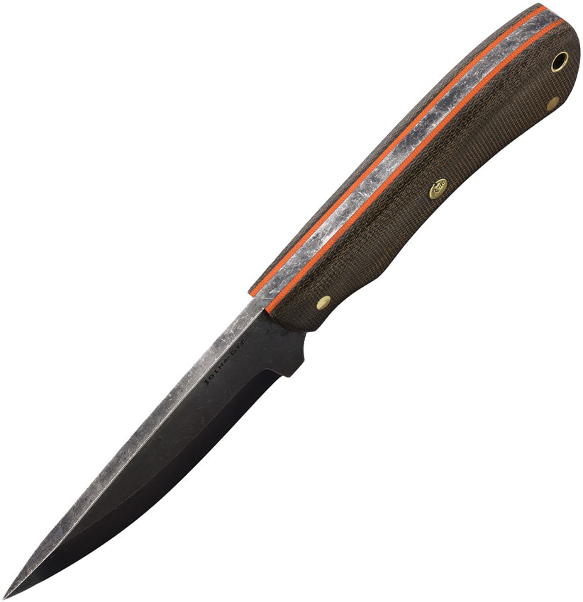 Join or Die Knives Bushcraft Green Micarta Carbon Steel Fixed Blade Kn ...