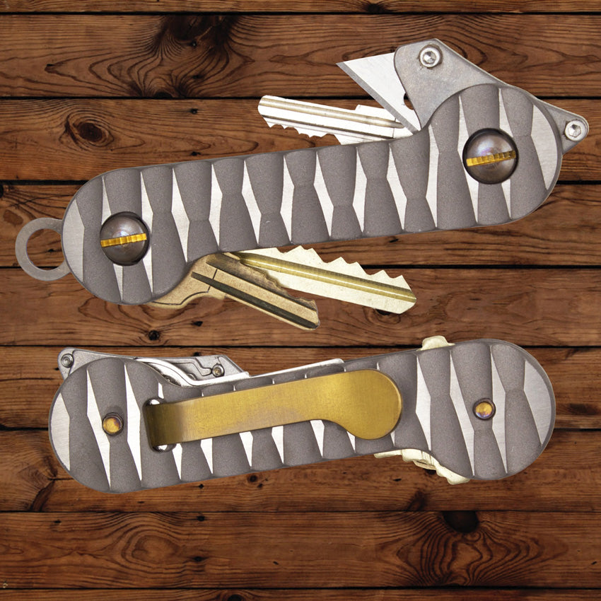 KeyBar Slayer Titanium Handle Holds 12 Keys 211 – Atlantic Knife Company