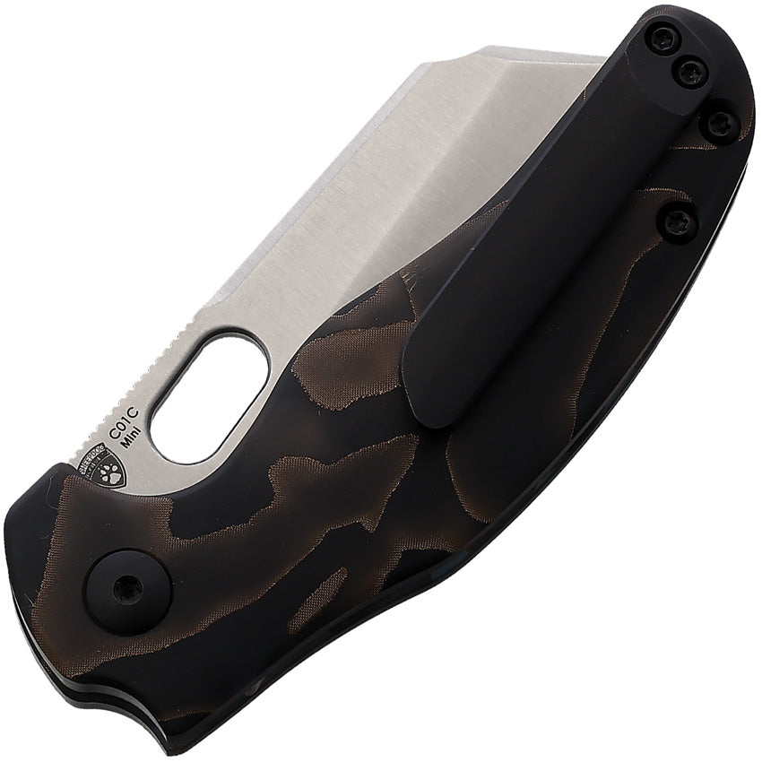 Kizer Cutlery Sheepdog Mini C01C Pocket Knife Raffir Folding CPM-S35VN ...