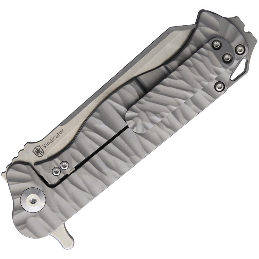 Kizer Cutlery Vindicator Gray Titanium Folding S35VN Pocket Knife 4522 ...