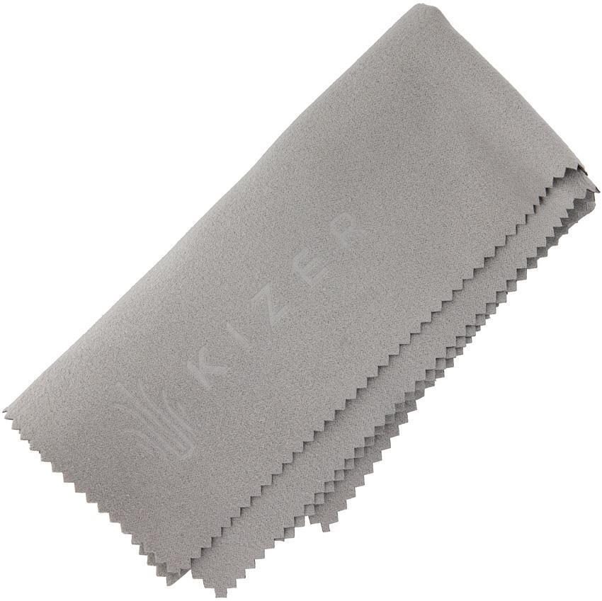 KIZER Knife Blade Polishing & Cleaning Gray Material Cloth KIPC ...