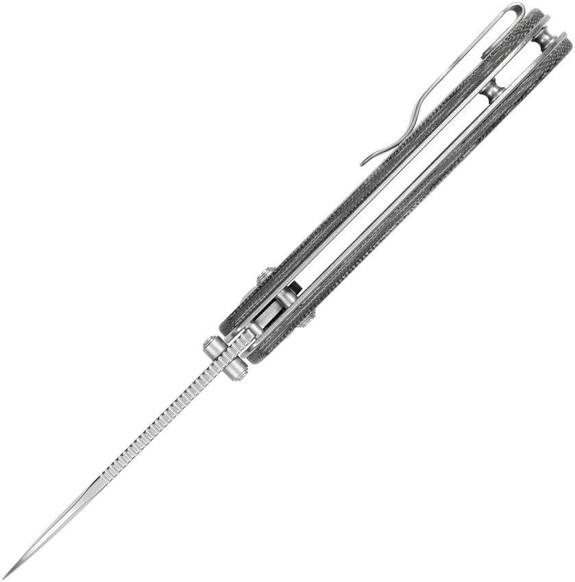 Kizer Cutlery Drop Bear Clutch Lock Gray Micarta Folding 154CM Knife V ...