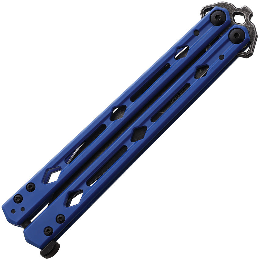 Kershaw Lucha Balisong Blue Stainless 14C28N Sandvik Butterfly Knife 5 ...