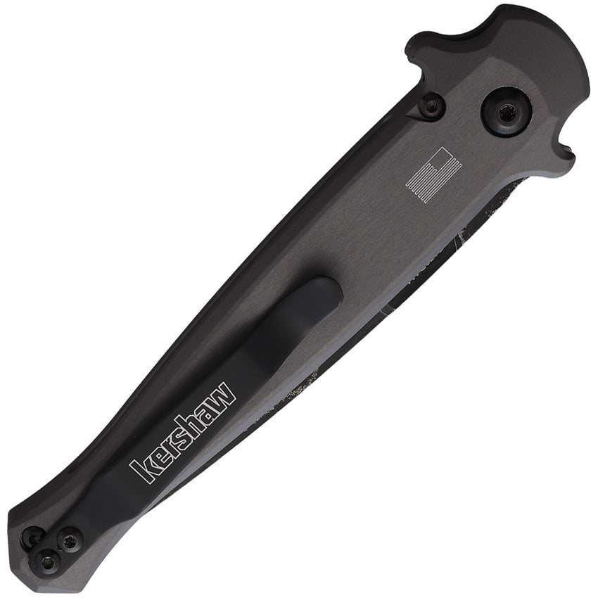 Kershaw Automatic Launch 8 Knife Button Lock Black Aluminum & CF Damas ...