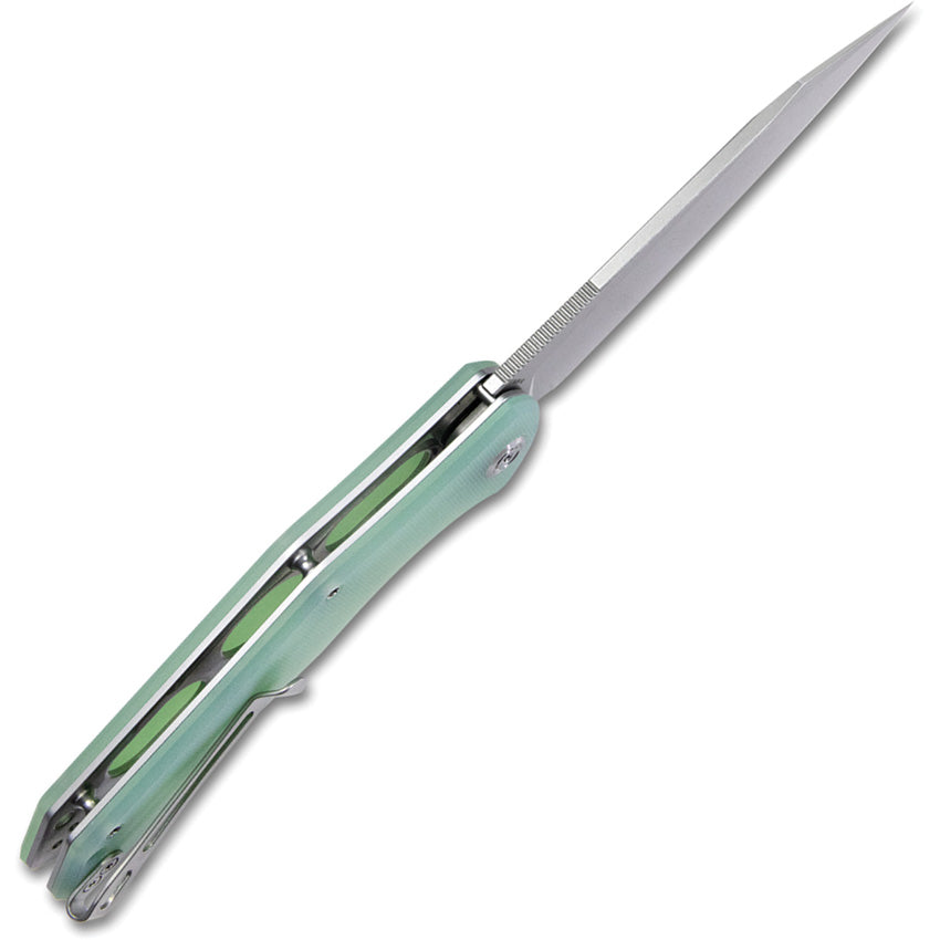 Kubey Flash Linerlock Jade G10 D2 Tool Stainless Steel Folding Pocket ...