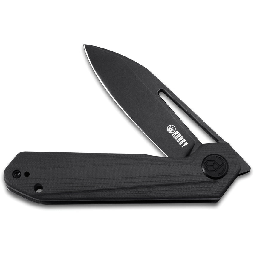 Kubey Royal Pocket Knife Linerlock Black G10 Folding D2 Steel Clip Pt ...